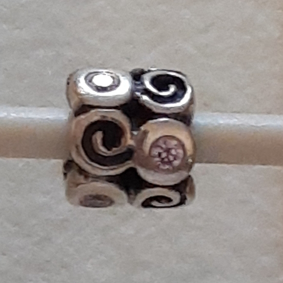 Pandora | Jewelry | Pandora Sterling Silver 925 Pink Cz Fantasy Swirls ...